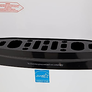 Avanti Water Cooler Dispenser Top Loading, Holds 3 & 5 Gallon Bottles with Stainless Steel Reservoir, Cold and Hot Temperature, Perfect for Homes, Kitchens, Offices, Dorms, 5-Gallon, White