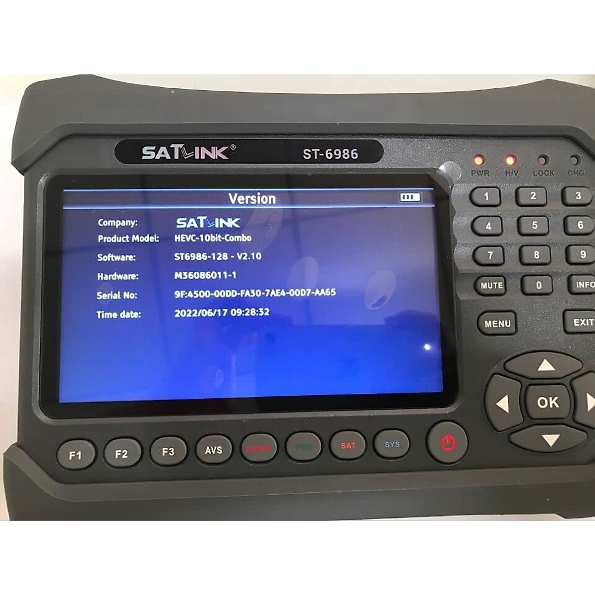 SATLINK ST-6986 Satellite TV Receiver DVB-S/S2/T/T2/C Combo Meter MPEG-4 HD H.265 (10bits) Spectrum Spectrum Analyzer Digital Satellite Finder Meter