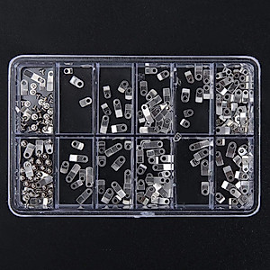 240pcs Watch Case Clamp Adapter Watch Crown Parts for 2824 2836 2846 Housing Movement Fixing Screw Washer