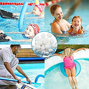 Aitsite 1.5 lbs Pool Filter Balls Eco-Friendly Fiber Filter Media for Swimming Pool Sand Filters (Equals 50 lbs Pool Filter Sand)