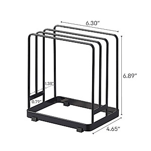 Yamazaki Home Tower Kitchen Multi Eco Stand - Multifunctional Compost Bag And Small Bottle Holder - Small - Steel