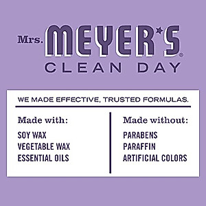 Mrs. Meyer's Scented Soy Tin Candle, 12 Hour Burn Time, Made with Soy Wax and Essential Oils, Lilac, 2.9 oz