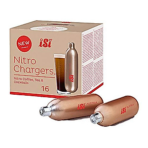 iSi Nitro Bronze Steel Coffee Charger, Pack of 16