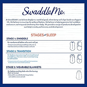 SwaddleMe Arms Free Convertible Pod - Size Large, 3-6 Months, 2-Pack (Magic Marker) Zip-up Baby Swaddle Helps Transition to Arms Out Sleep for Safe Rolling and Self-Soothing