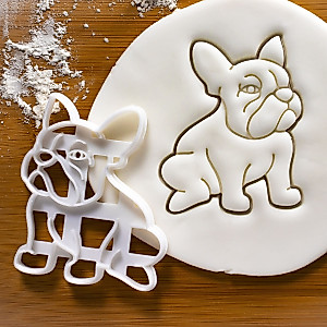 Set of 2 French Bulldog cookie cutters (Designs: Body & Face), 2 pieces - Bakerlogy