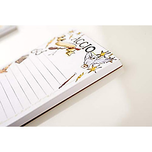 Conquest Journals Harry Potter Magnetic Notepad for Grocery List, To-Do List, Reminders - 9"x3.5", 50 Sheets