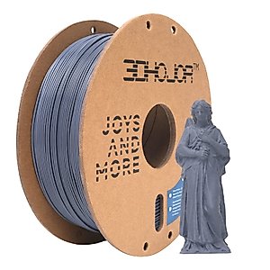 PLA Pro (PLA+) Filament 1.75mm, 3D Printer Filament PLA Plus, Cardboard Spool 3D Printing Filament PLA +, Dimensional Accuracy +/- 0.03 mm, Grey, 1kg