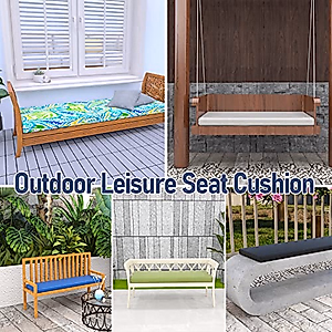 ROFIELTY Bench Cushion 30 inch, Bench Cushion for Indoor/Outdoor use Outdoor Swing Cushions, Waterproof and Durable Resistant Furniture Patio Cushion. (Green, 30×14×2.5)