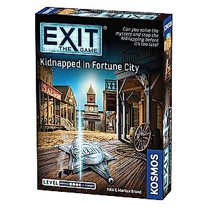 Exit: Kidnapped in Fortune City| Exit: The Game - A Kosmos Game | Family-Friendly, Card-Based at-Home Escape Room Experience for 1 to 4 Players, Ages 12+