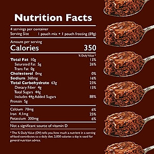 Betty Crocker Mug Treats Triple Chocolate Cake Mix with Fudge Frosting, 4 Servings, 12.5 oz. (Pack of 6)