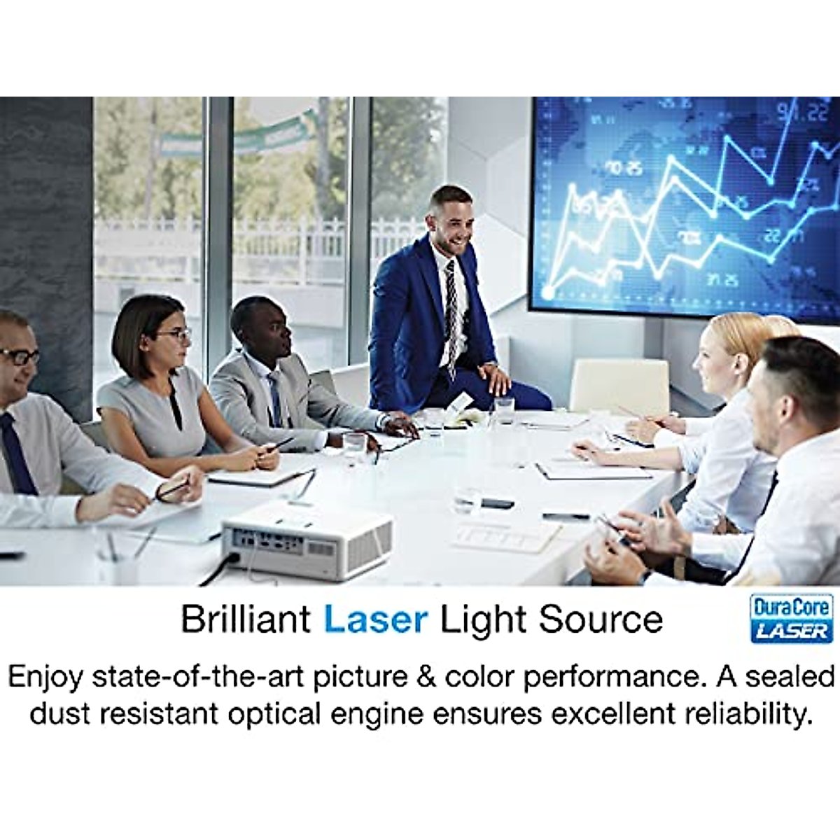 Optoma ZW370 WXGA Professional Laser Projector | Compact Design & Bright 3700 lumens | DuraCore Technology, Up to 30,000 Hours | Network Control | Quiet Operation | 10W Speaker Built in