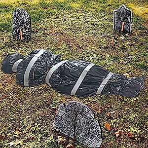 Halloween Decorations Fake Corpse Haunted House Halloween Props Death Victim Ghost Halloween Decor Horror Yard Decor Halloween Party Decorations Gifts for Men Women Cool Stuff (Requires Assembly)