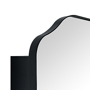 GRACTO Arched Metal Surface Mount Medicine Cabinet with Mirror Rectangle Bathroom Cabinet, 18'' W x 29'' H