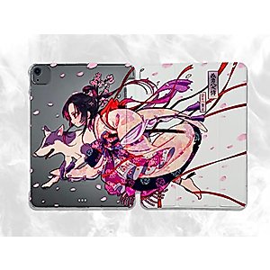 Cute Anime Girl Kawaii Sakura case Compatible with iPad Mini Air Pro 7.9 8.3 9.7 10.2 10.9 11 12.9 inch Pattern Cover New 2022 2021 Trifold Stand 3 4 5 6 7 8 9 Generation 548 (9.7" 5/6 gen)