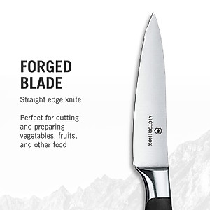 Victorinox Grand Maitre Paring Knife - Kitchen Knife for Slicing Fruits & Vegetables - Ergonomic Cooking Knife - Premium Stainless Steel Cutting Knife for Kitchen Accessories - 3"