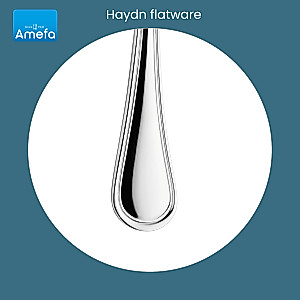 Amefa Haydn 20-piece 18/10 Stainless Steel Flatware Set, High Gloss Mirror Finish, Silverware Set Service for 4, Dishwasher Safe, Rust resistant Cutlery.