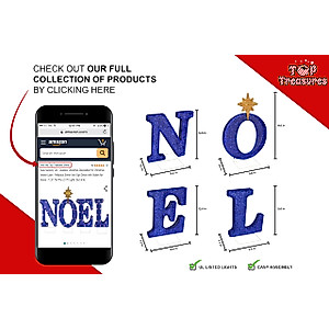 Noel Nativity Set - Outdoor Christmas Decoration for Christmas Indoor Lawn - Religious Scene Yard Sign Decor with Stakes for Home - 12.6” Tall Pre-Lit 70 Lights (Set of 4)