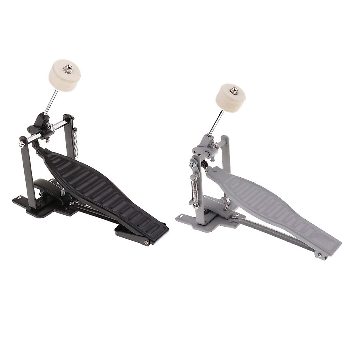 Baosity Single Spring Bass Drum Pedal with Drum Wool Beater for Children Gift, Black