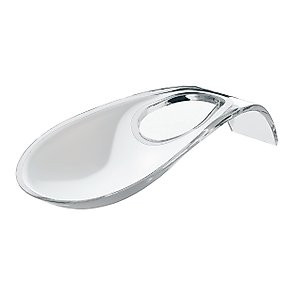 Guzzini Latina 9-1/2-Inch Two Tone Ladle Rest, Clear