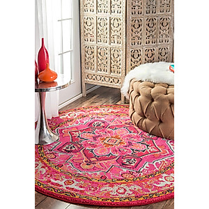 nuLOOM Vintage Mackenzie Accent Rug, 3x5, Violet Pink