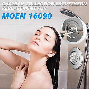 Chateau Collection Escutcheon Replacement for Moen 16090, for One-Handle Tub and Shower Faucets, Chrome