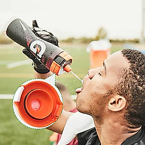 Eqivei 6 Pack Replacement Gaskets Compatible with Gatorade Water Bottle, Silicone lid Seal Ring Replacement for Gatorade Gx Squeeze Bottles, Water Bottle Accessories for Gatorade Gx Pods