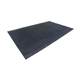 DiversiTech Outdoor Gas Grill BBQ & Fire Pit Mat, 60" x 30", Black