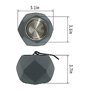 Romway Tabletop Fire Pit, Fire Pit Small, Concrete Table Top Fire Pit, Personal Fireplace for Indoor and Outdoor Use.