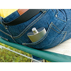 Snow Peak Titanium Flask Large T-013, Titanium, Ultralight for Camping, Backpacking Everyday Use, Flavor Resistant, Made in Japan, Lifetime Product Guarantee