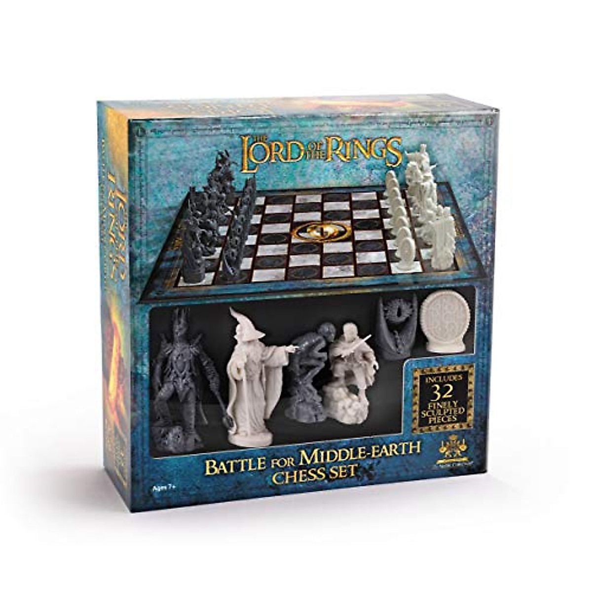 The Noble Collection The Lord of The Rings - Chess Set: Battle for Middle-Earth,Black