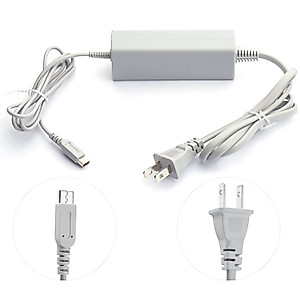 Charger for Wii U Gamepad, AC Adapter Power Cord Charging Cable Replacement for Nintendo Wii U Gamepad