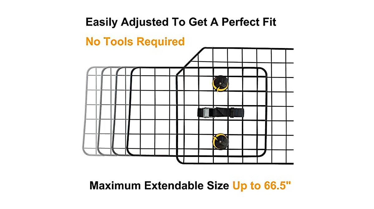 NOAMOO Dog Car Barrier - Safety & Fit for SUVs