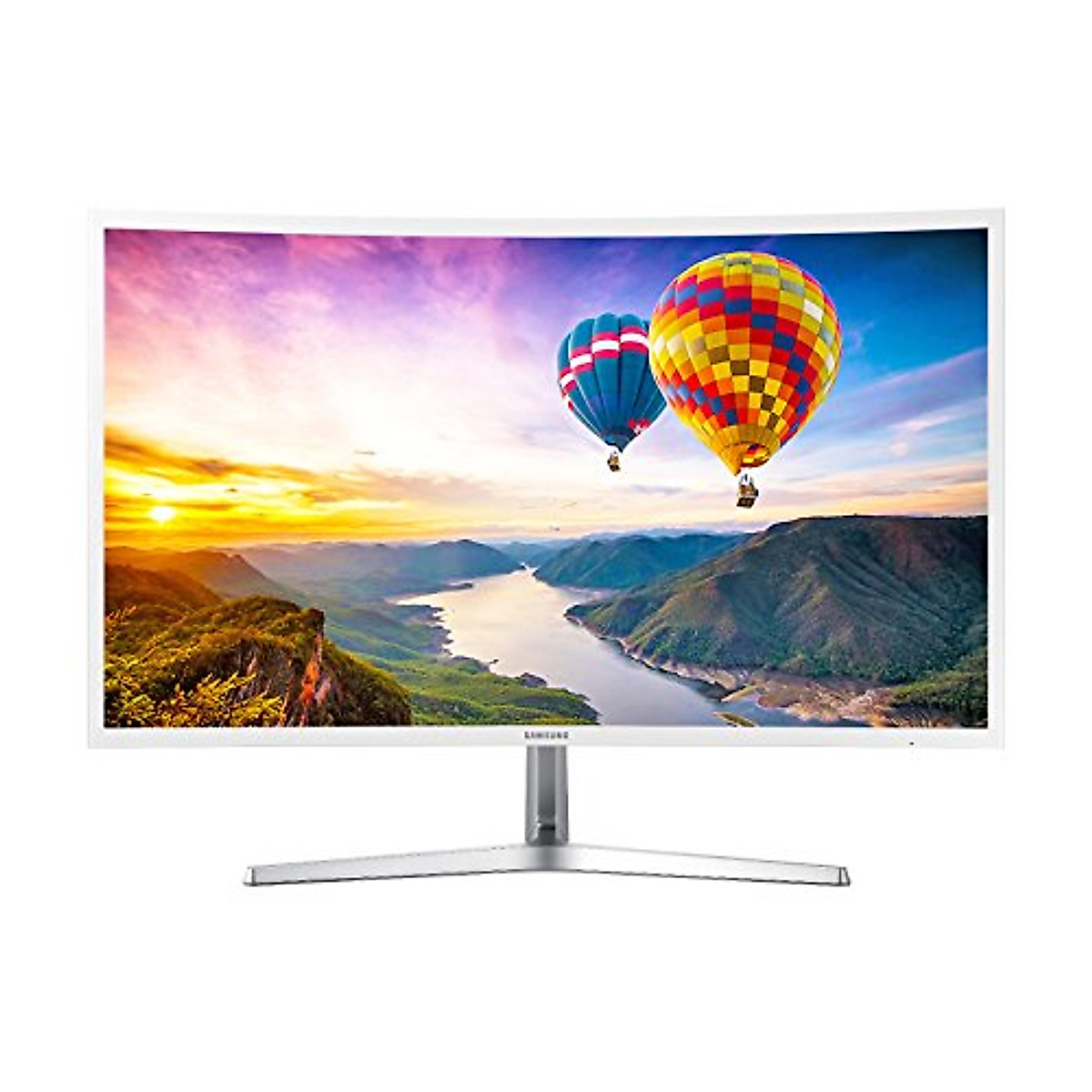 New Samsung 32" Full HD Curved Screen LED TFT LCD Monitor Glossy White MagicBright FreeSync Technology Eco Saving Plus Eye Saver DisplayPort HDMI (LC32F397FWNXZA)