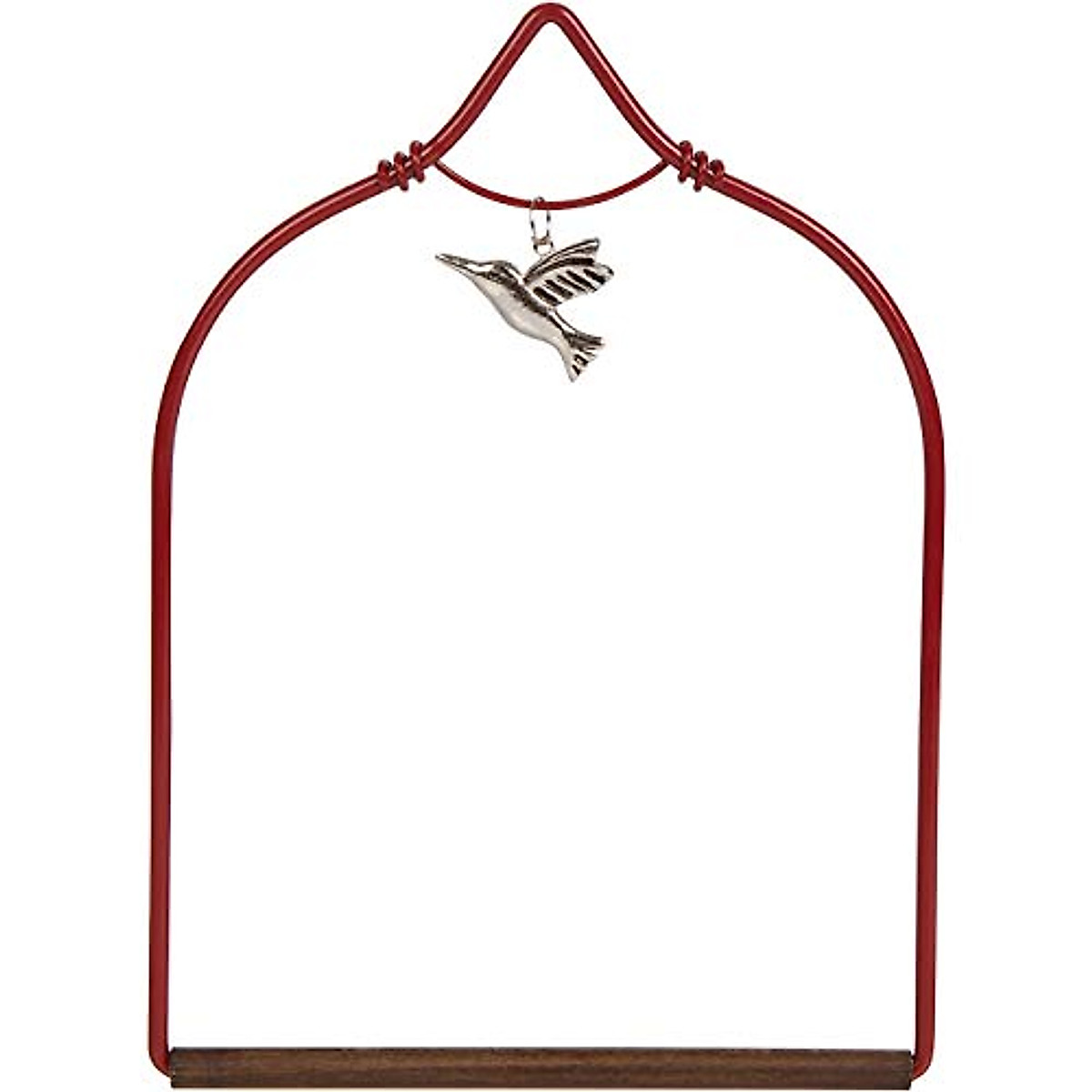 POP'S Birding, The Original Charm Hummingbird Swing for Outdoors - Perfect Bird Perch for Small Birds - Sturdy Steel Metal Swing Set with Hook Included