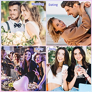 Magnetic Eyelashes Kit, Reusable Magnetic lashes Natural Look, 10 Pairs False Eyelashes with Magnetic Eyeliner & Tweezers, No Glue Needed, Easy to Wear (Blue Purple)