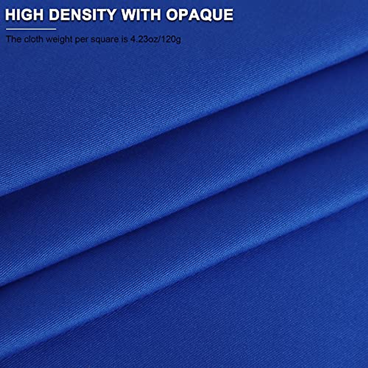 10 X 7 FT Royal Blue Screen Backdrop for Photography, Chromakey Background for Video Self Tape Audition Zoom Meeting Photoshoot Gaming YouTube, Polyester Cloth Fabric Curtain Sheet with 4 Clamps