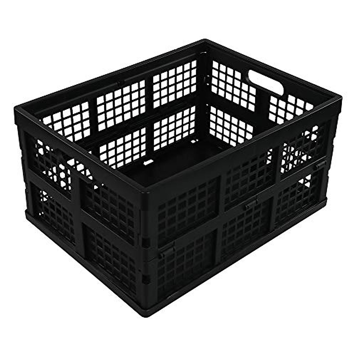 Utiao 34 Quart Collapsible Storage Bins, Folding Crate, Milk Crate, 3 Packs