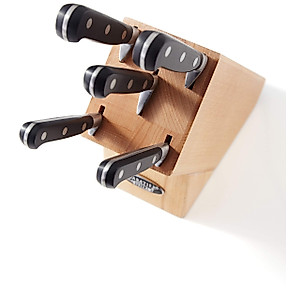 Stellar Sabatier IS60 6-Piece Set of Knives with Wooden Knife Block, Razor Sharp Stainless Steel Blades - Fully Guaranteed