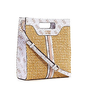 GUESS US Kasinta Raffia Mini Cutout Tote