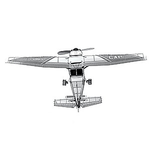 Metal Earth Cessna 172 3D Metal Model Kit Bundle with Tweezers Fascinations