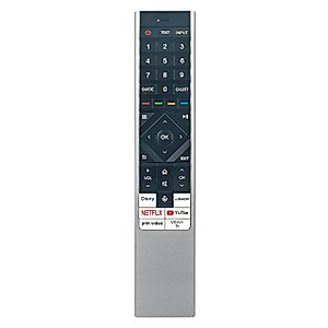 AULCMEET ERF6N64H Replace Voice Remote Controller Compatible with Hisense U8K Series ULED Mini LED 4K UHD Smart TV 65U8K 55U8K 75U8K 85U8K 55U88KM 65U88KM 75U88KM 85UXK 65UXK 55A85K 65A85K 75U8KQ