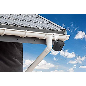 Wasserstein Weatherproof Gutter Mount with Universal Screw Adapter Compatible with Blink Outdoor & Blink XT2/XT Camera (1 Pack, White)