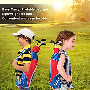 Zac-T Toddler Golf Clubs Set/Deluxe Happy Kids Golf Ball Gameplay Sports Toys for Kids Boys Girls Indoor Outdoor Play, Christmas Birthday Gift