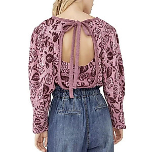 Free People Women's No Ordinary Top Smoked Pink Combo Medium