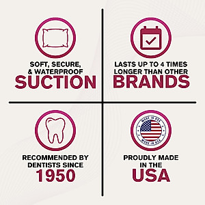 Cushion Grip Thermoplastic Denture Adhesive, 1 oz - Improves Denture Fit, Comfort & Stability | Non-Glue Adhesive, Acts Like a Soft Reline (Pack of 5)