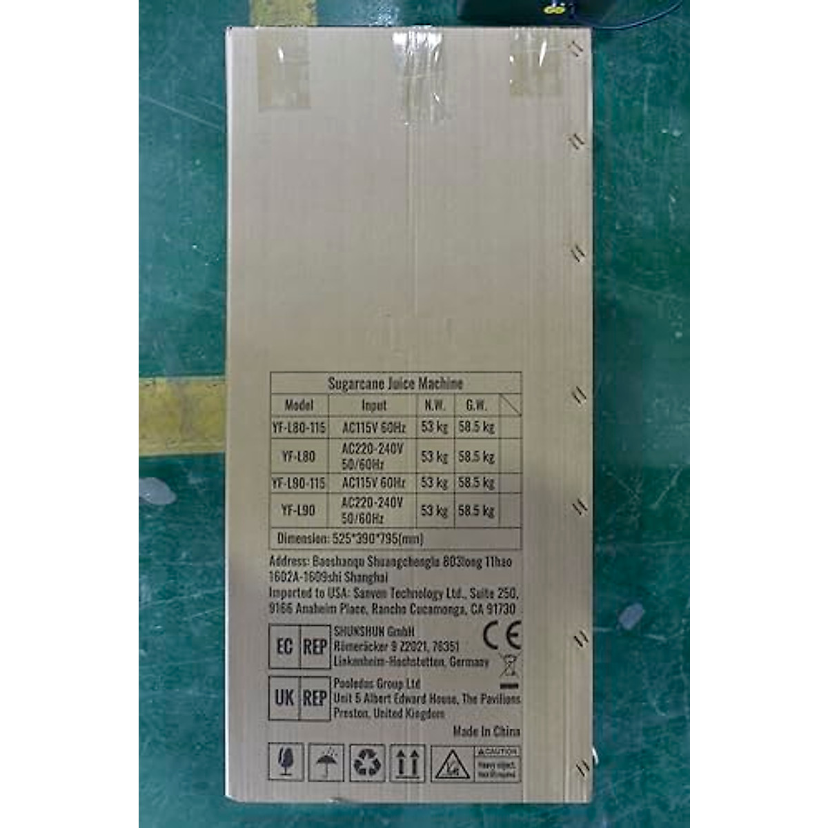 VEVOR Electric Sugar Cane Juicer, 750W Sugarcane Juicer Machine with 661LBS/H High Output, 3 Stainless Steel Rollers, 2.4" Large Inlet, Sugarcane Juice Extractor Squeezer on Wheels for Home/Commercial