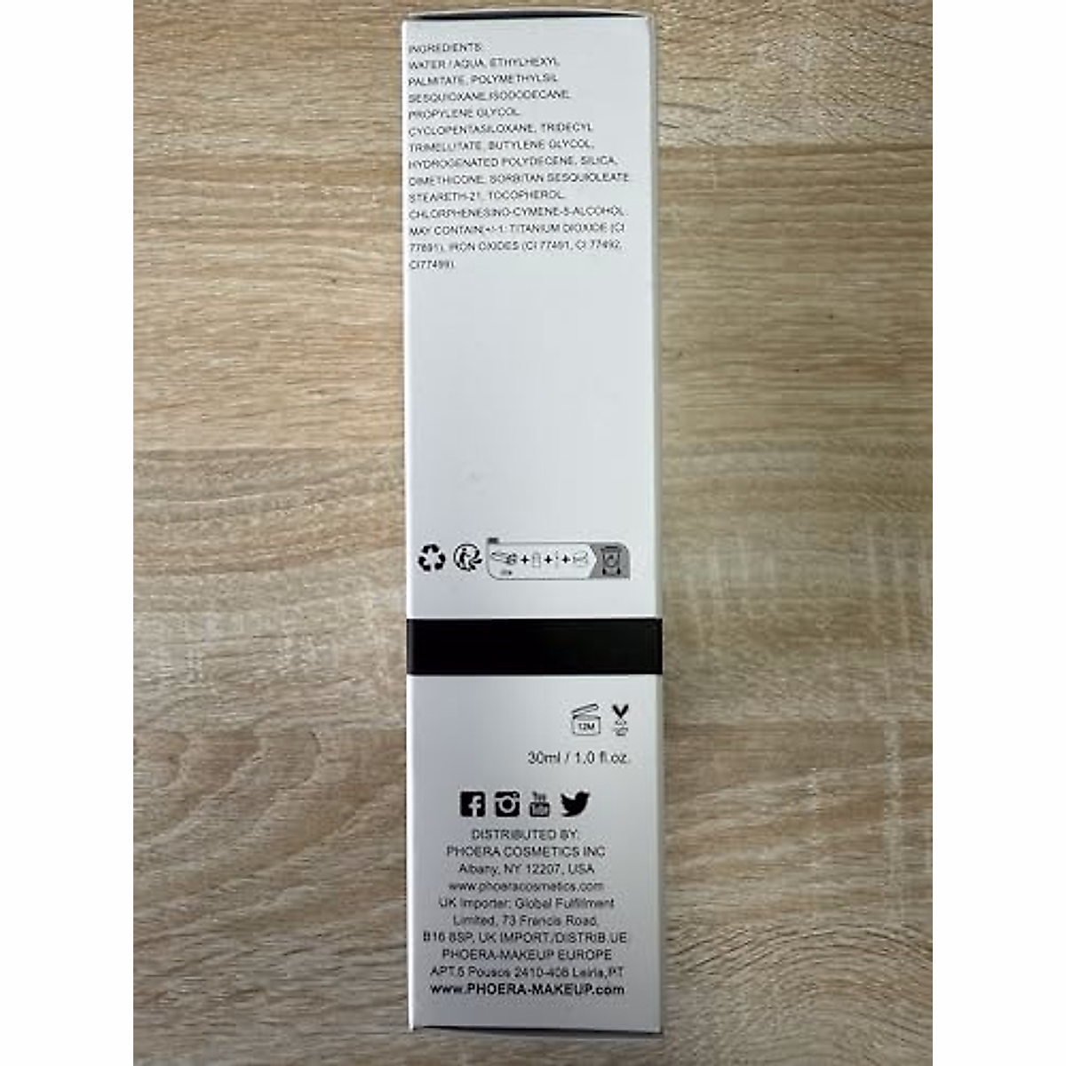 PHOERA Makeup Set - Full Coverage Foundation, Primer, Powder, Concealer & Kabuki Brushes (2 Sponge, Porcelain)