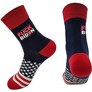 Funny Socks Let's Go Brandon socks Trump Socks FCK Biden Socks FJB Socks Gag gifts for Men Womens (FUCK DIDEN)