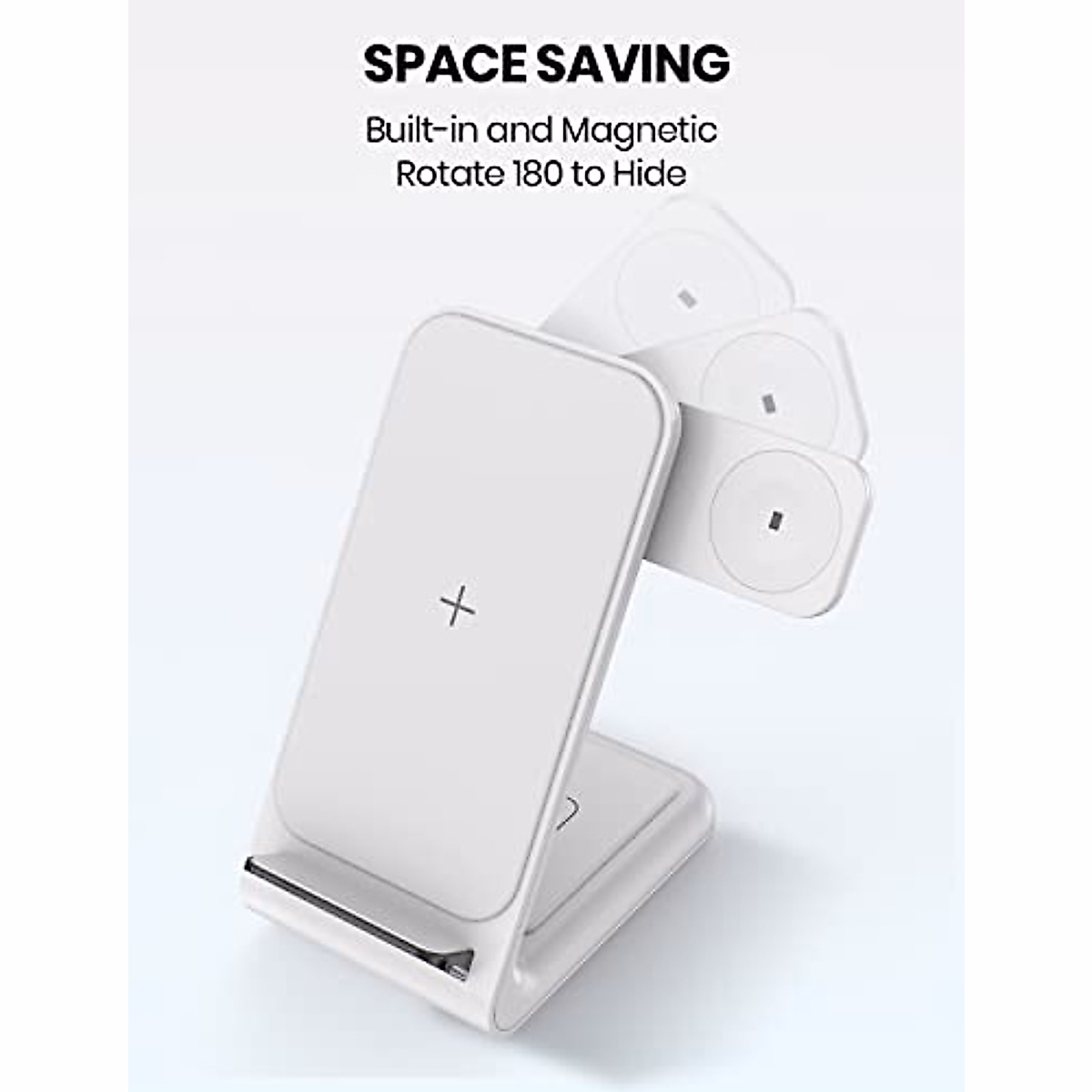 Wireless Charging Station for Apple, 3 in 1 Wireless Charger Stand for iWatch 7/6/SE/5/4/3/2, iPhone 13/12/11/X/8/SE Series, AirPods 3/Pro/2
