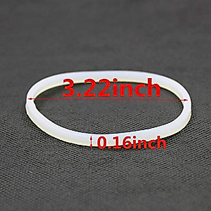 Anbige 4PCS White Rubber Sealing O-Ring Gasket Replacement Parts ,Compatible with Ninja Juicer Blender Replacement Seals (4 3.22inch gaskets)